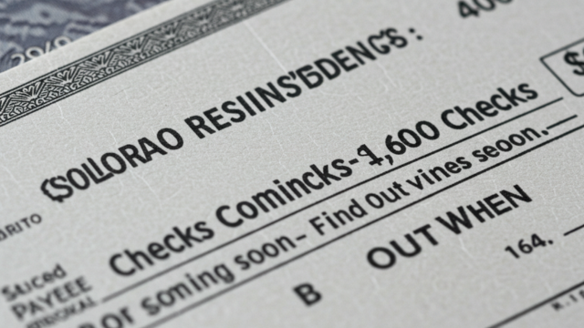 Colorado Residents: $800–$1,600 Checks Coming Soon—Find Out When - The ...