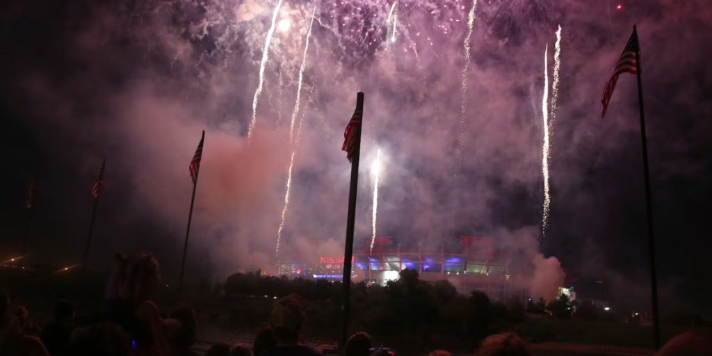 July 4 fireworks Tennessee (2025) Full list of towns, times, and rain ...